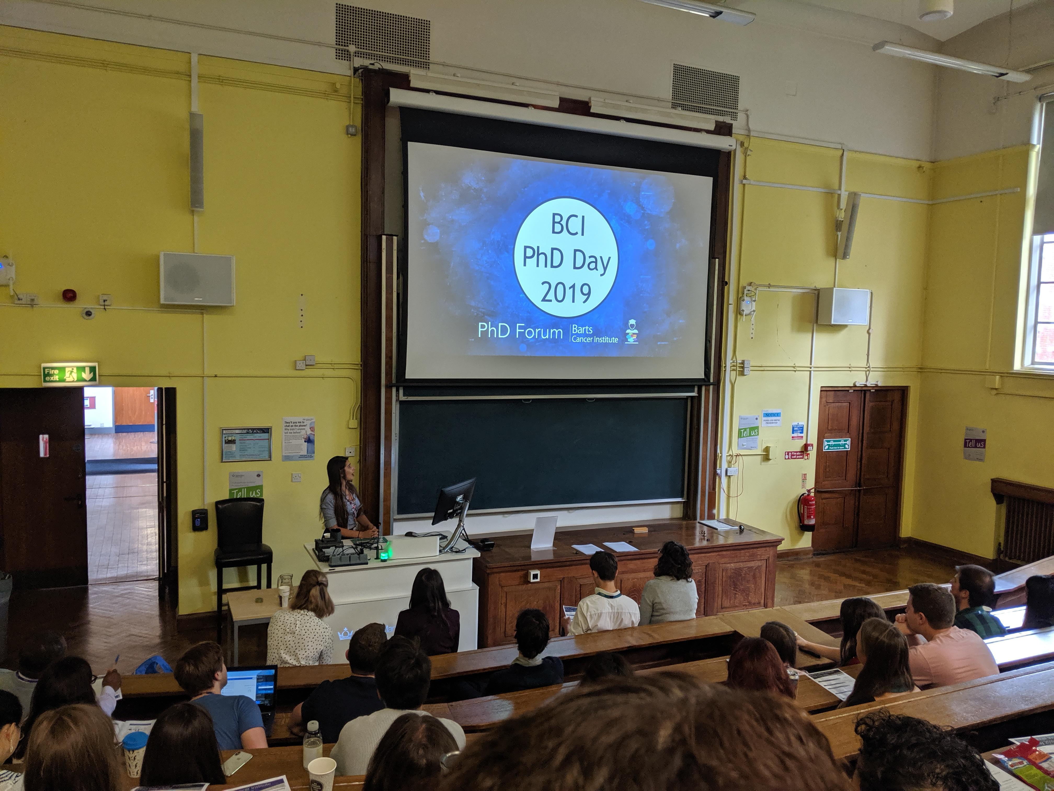 BCI PhD Day 2019 - Barts Cancer Institute - Queen Mary University of London